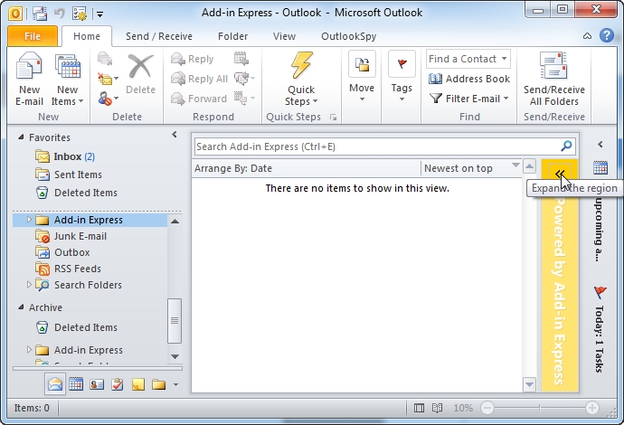 Create A Custom Header To Your Outlook Form Task Pane VB NET C 