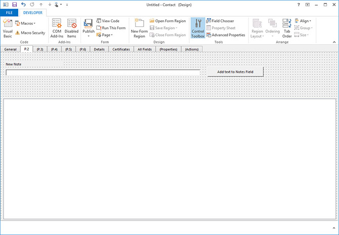 Creating Custom Outlook Forms With VBA For Outlook 2013 2010 2007